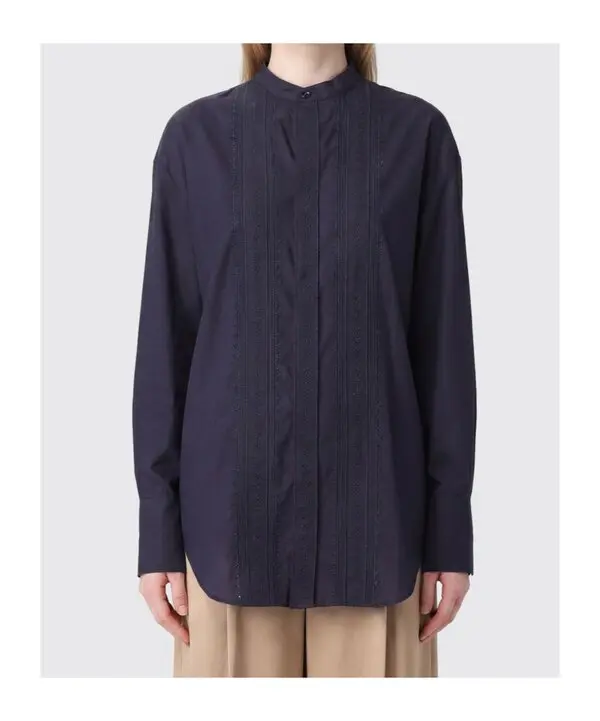 FORTE_FORTE Long Sleeve Embroidered Shirt