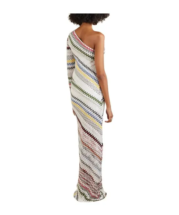Missoni Striped Crochet-knit Maxi Dress