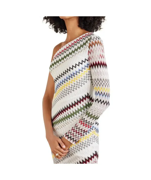 Missoni Striped Crochet-knit Maxi Dress