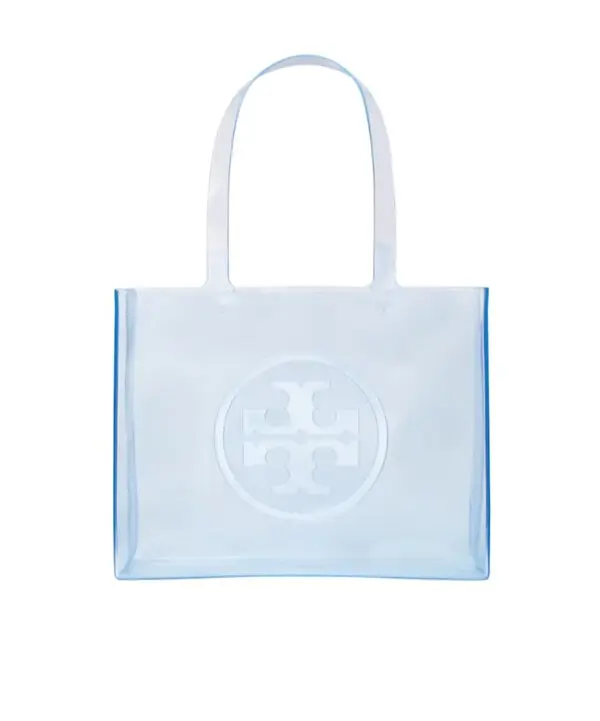 Tory Burch Small Ella Clear Tote - Pool Blue
