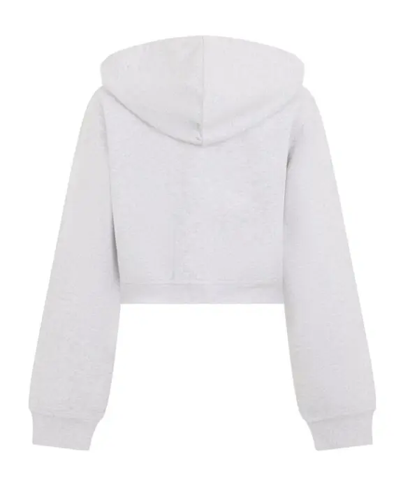 Alexander Wang Embellished Zip-up Cropped Hoodie