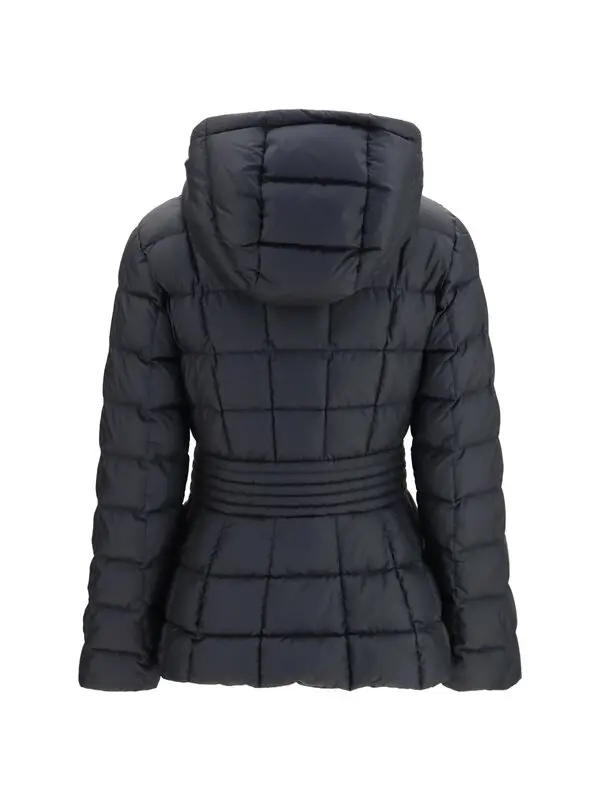 Moncler Quilted Hooded Short Padded Jacket - Black