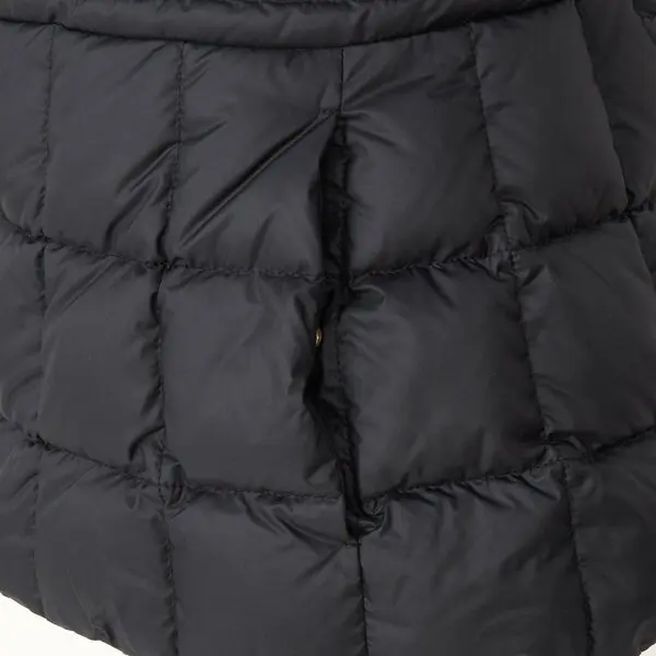 Moncler Quilted Hooded Short Padded Jacket - Black