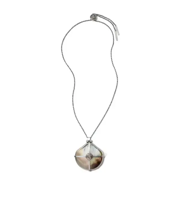 Versace Sea Frames Necklace - Silver