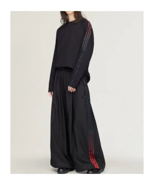 Y3 Oversized Gradient Stripes Long Sleeve Tee