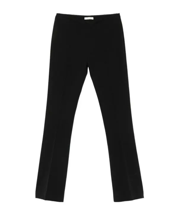 THE ROW Fabien Pressed-crease Trousers - Black