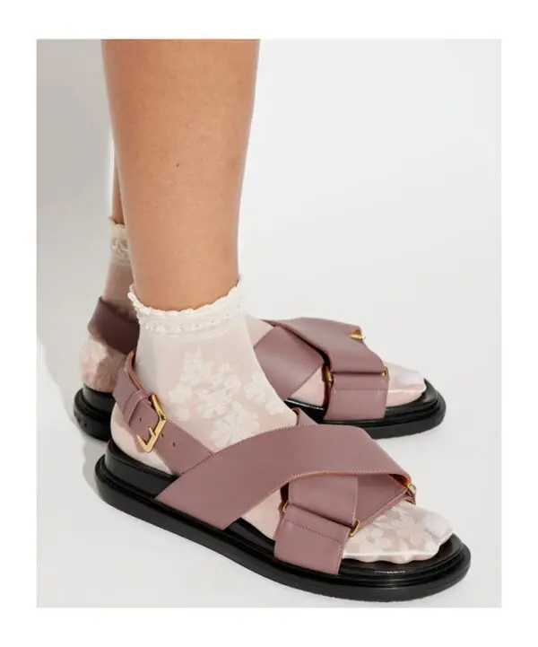 Marni Fussbett Cross Sandals
