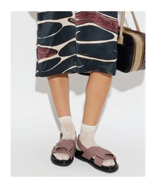Marni Fussbett Cross Sandals