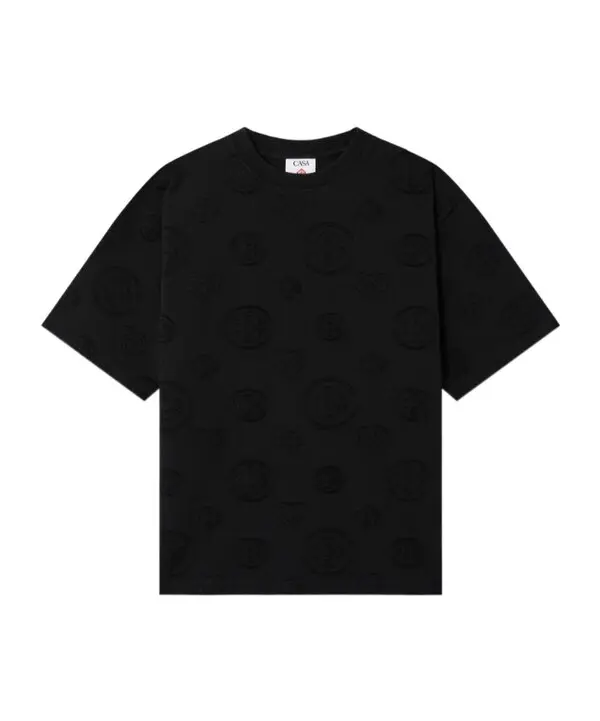 Casablanca Applique Monogram Oversized Short Sleeve Tshirt