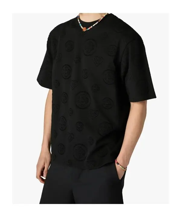 Casablanca Applique Monogram Oversized Short Sleeve Tshirt