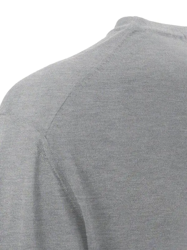 Malo Giacomo Crew Neck Sweater In Cashmere Silk
