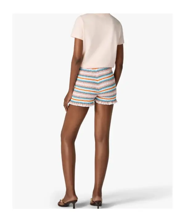 Casablanca Striped Shirred Shorts