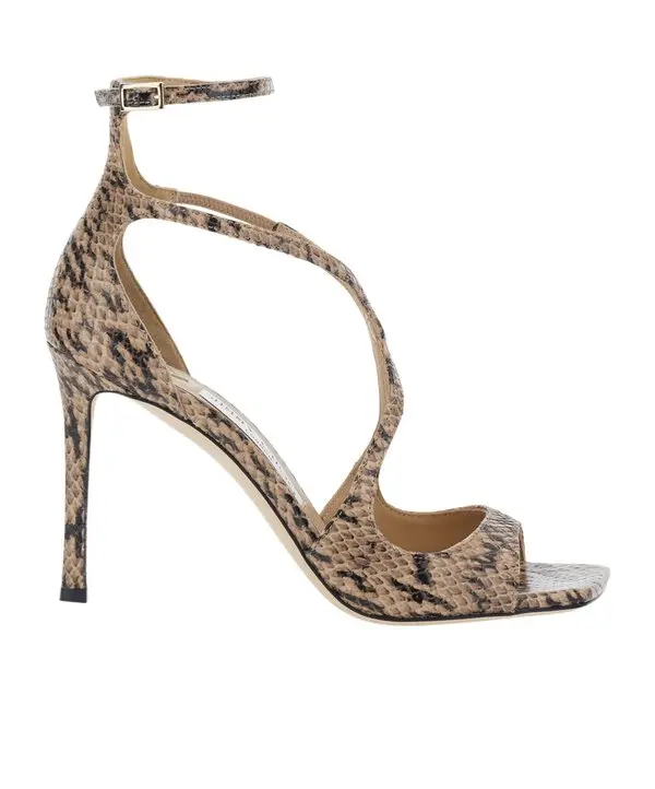 JIMMY CHOO Azia Heels With All-over Snake Print