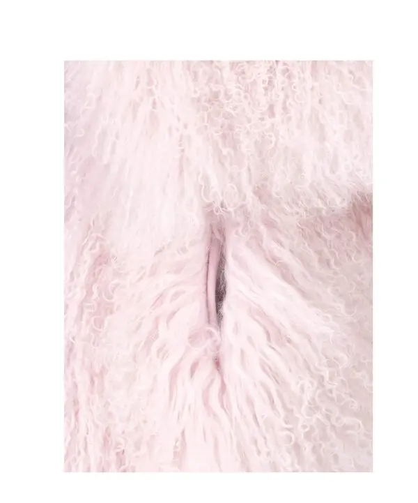 Attico Fur Bomber Coat - Pink