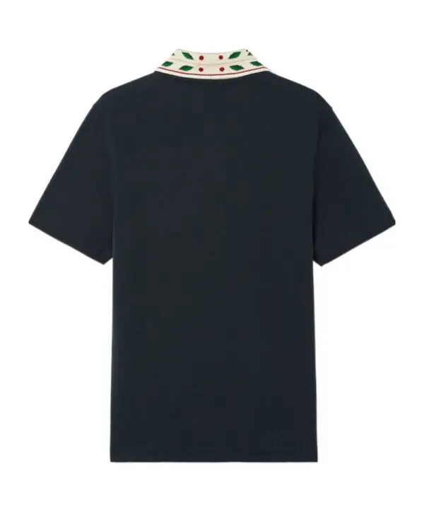 Casablanca Logo Embroidered Polo Shirt