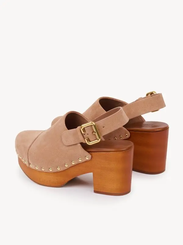 Chloé Round-toe High-heeled Sandals