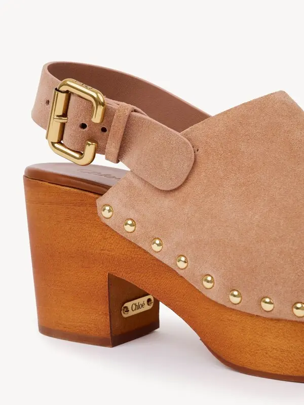 Chloé Round-toe High-heeled Sandals
