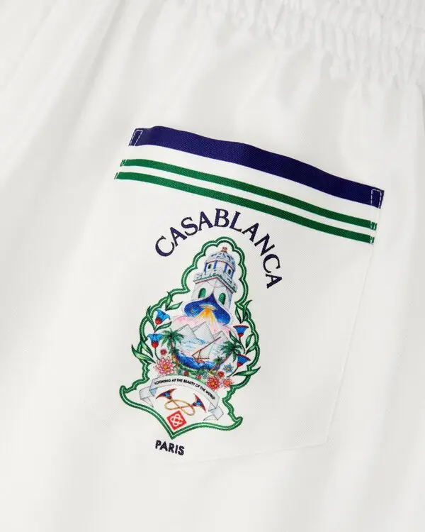 Casablanca Hotel Emblem Deck Shorts