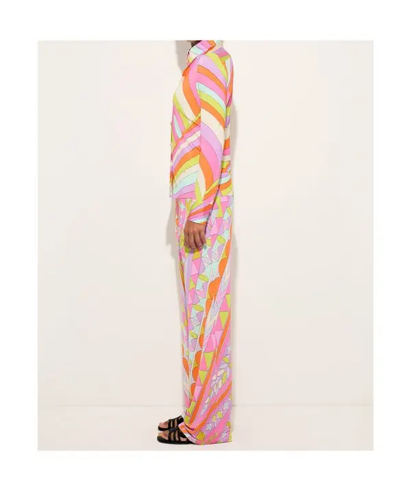 Emilio Pucci Iride-print Long-sleeve Shirt