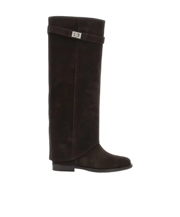 VIA ROMA 15 Buckle Detail Knee-high Boots