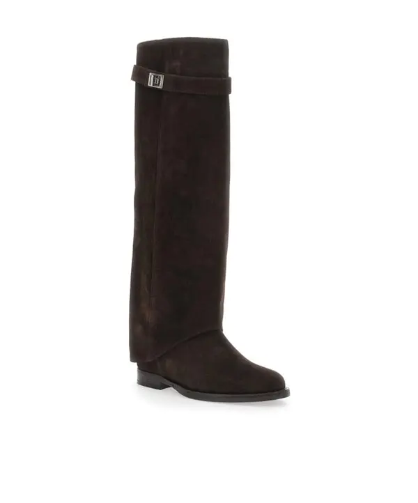 VIA ROMA 15 Buckle Detail Knee-high Boots