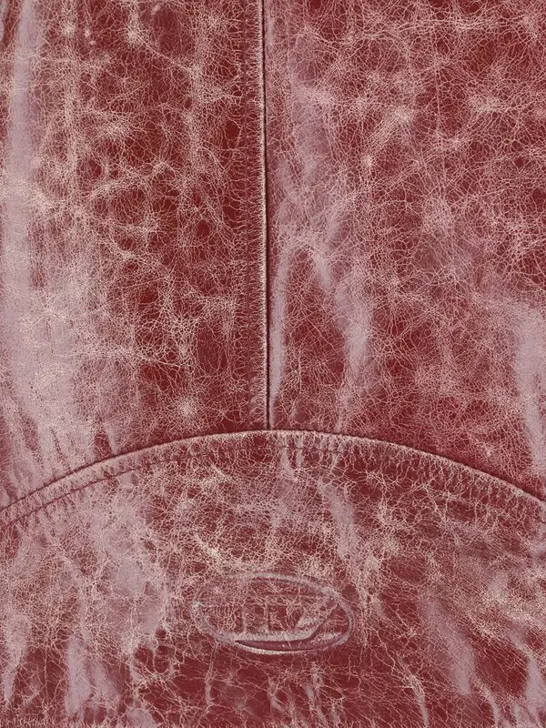 DIESEL® Lunatic Biker Leather Jacket - Brown