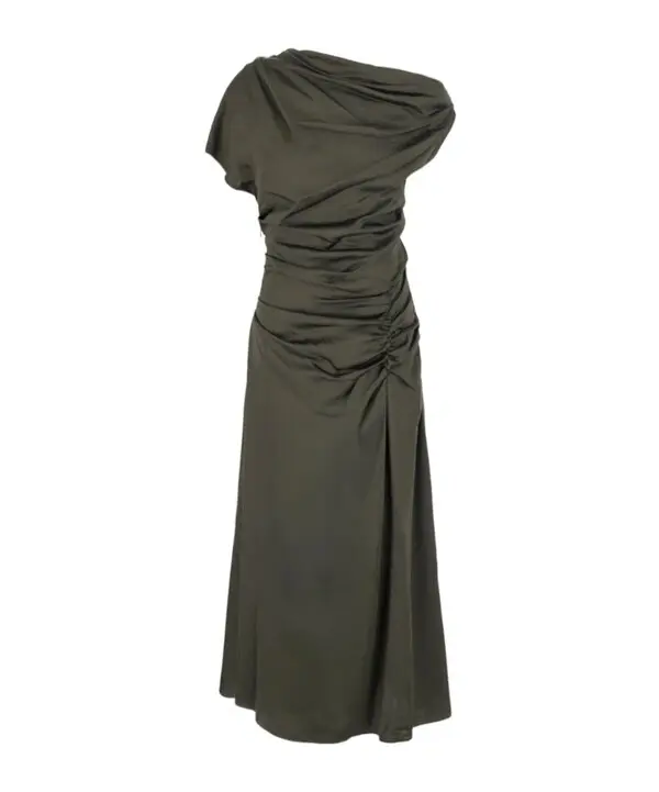 Simkhai Asymmetrical Neckline Dress