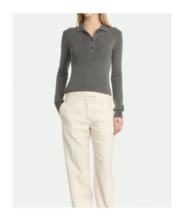 Malo Ribbed Polo In Cashmere Silk
