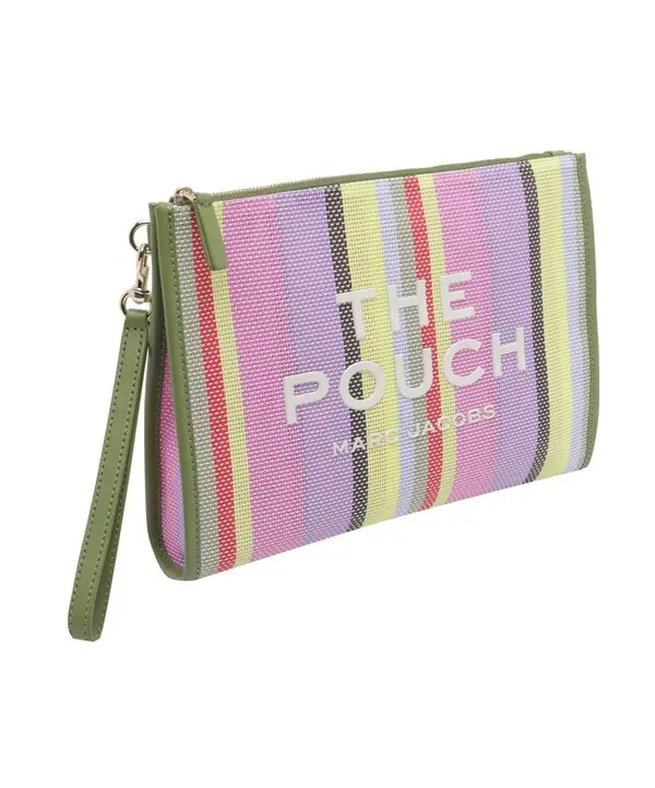Marc Jacobs The Pouch Striped Clutch Bag