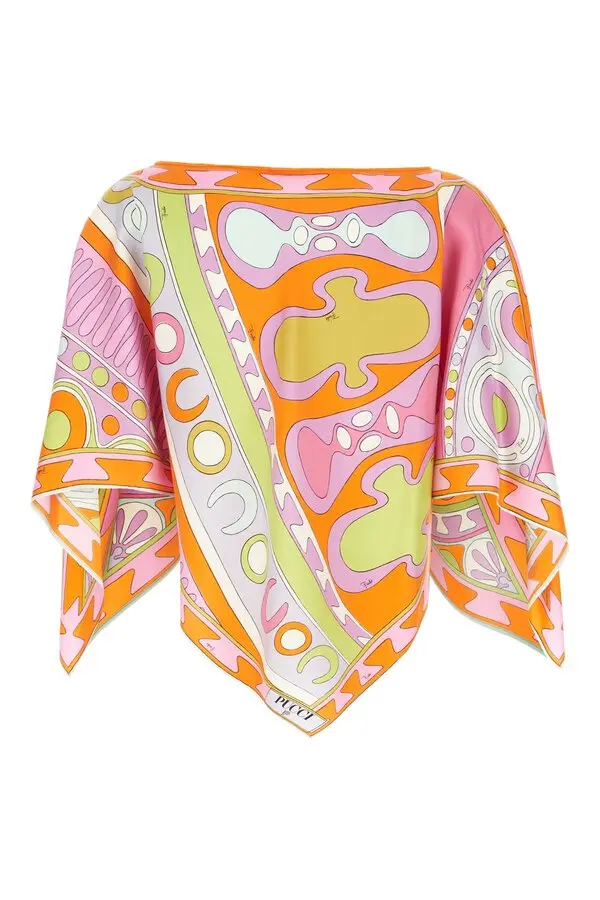 Emilio Pucci Solei-print Silk-twill Kaftan
