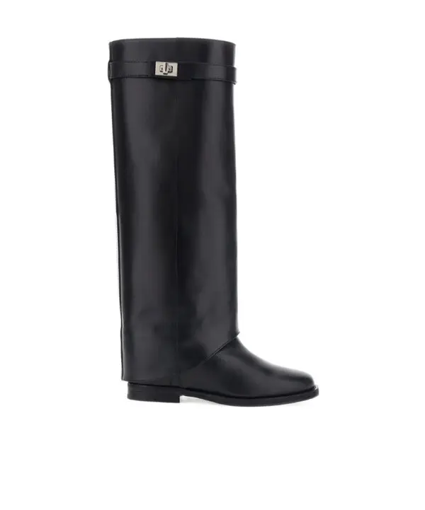 VIA ROMA 15 Round Toe Boots - Black