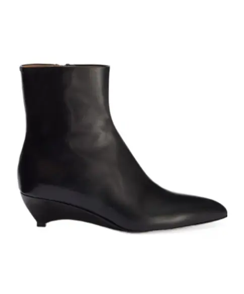 JIL SANDER Arc Ankle Boot - Black
