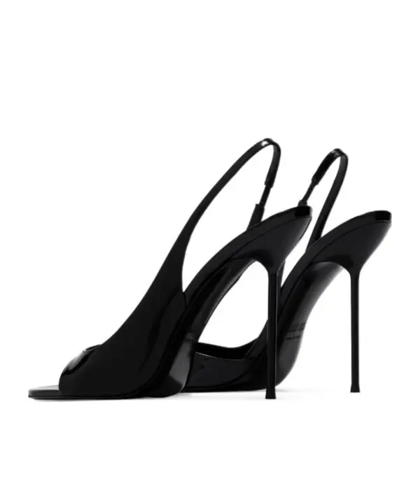 Paris Texas Slingback Open-toe Pumps