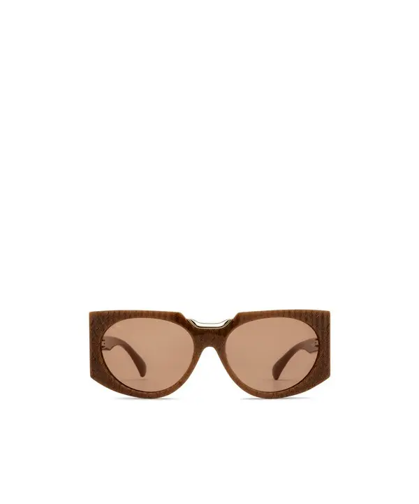 Max Mara Oval Frame Sunglasses - Nude