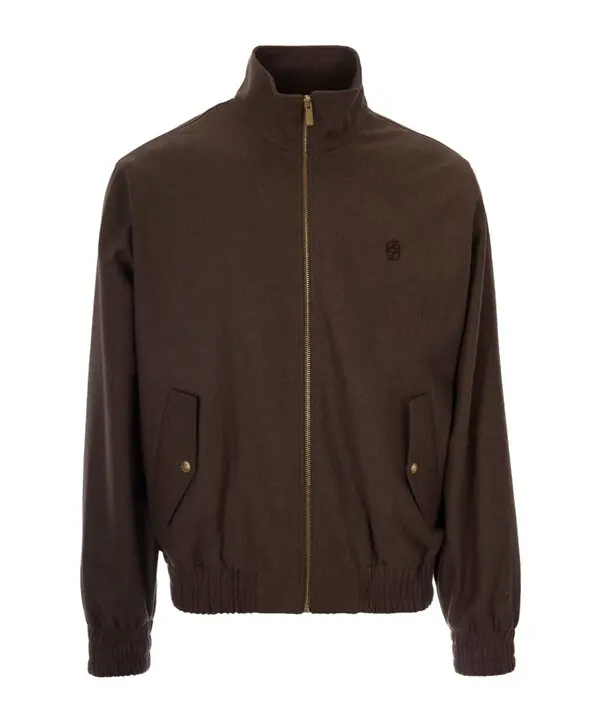Drole De Monsieur Long-sleeved Stand-up Collar Jacket