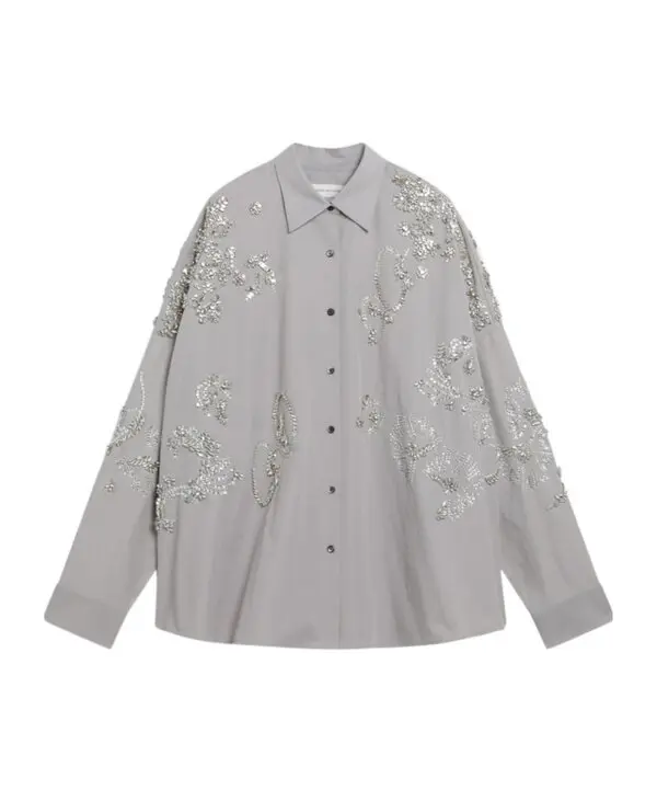 Dries Van Noten Embellished Shirt - Grey
