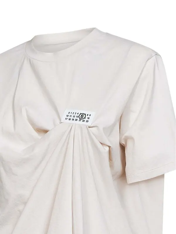 MAISON MARGIELA Numeric Logo Draped T-shirt