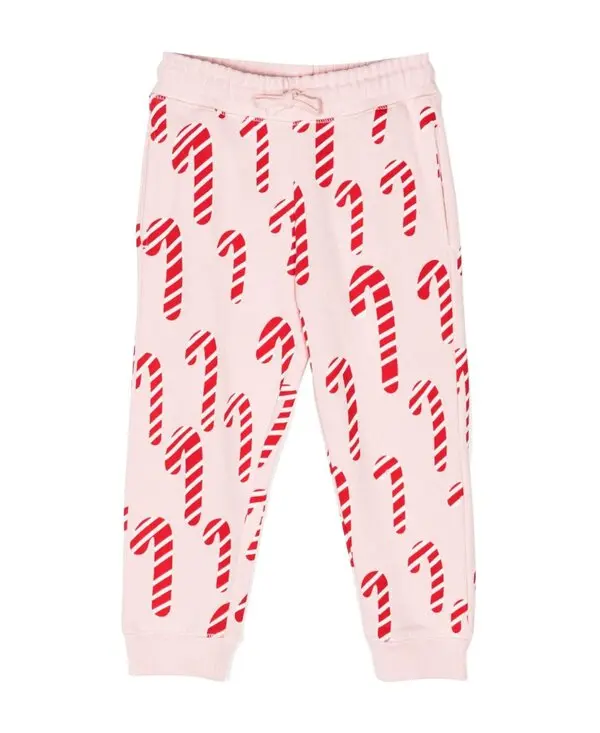 Stella McCartney Candy Cane-print Cotton Trousers - Pink