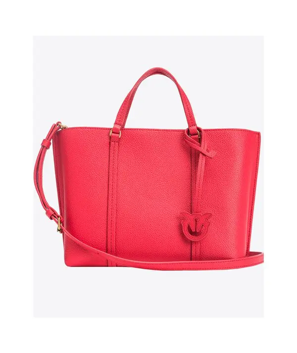 Pinko Carrie Logo Charm Tote Bag