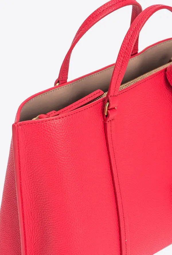 Pinko Carrie Logo Charm Tote Bag
