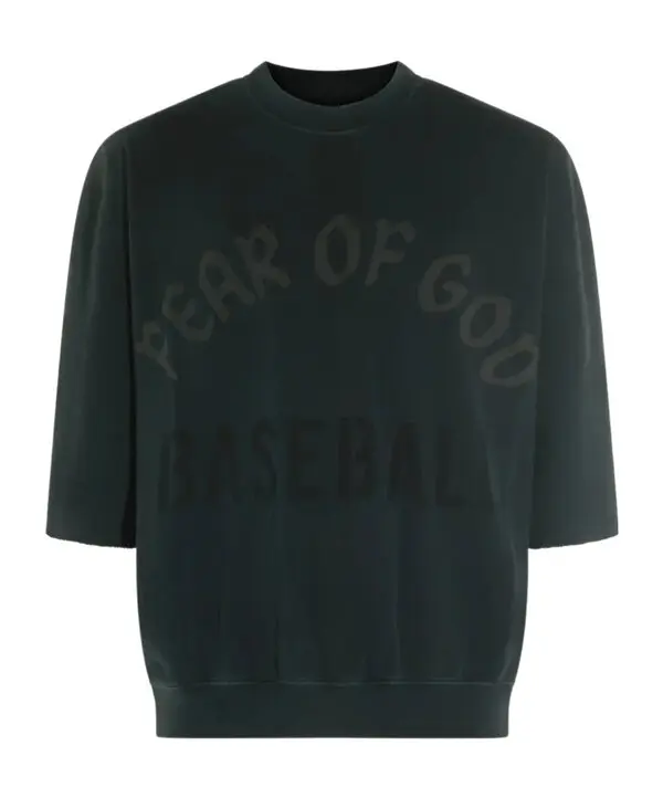 Fear Of God Short-sleeved Crew Neck Sweatshirt - Black