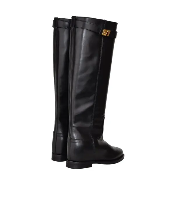VIA ROMA 15 Knee-length Leather Boots