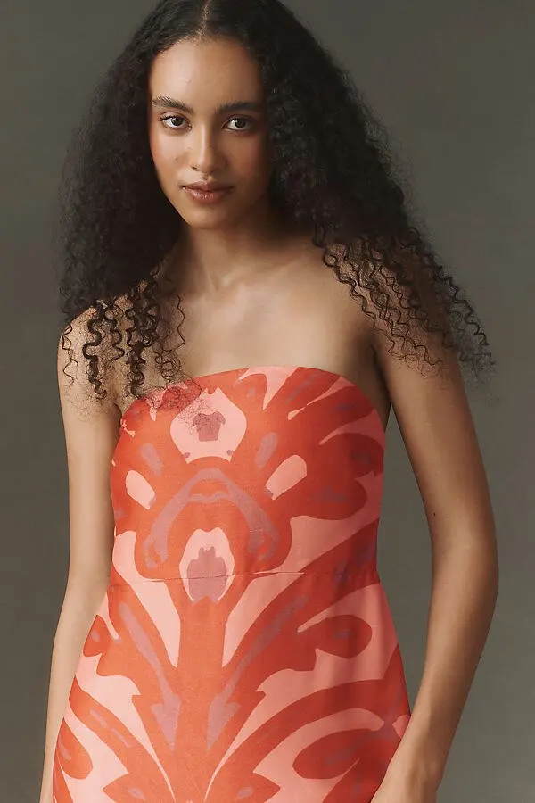 DIARRABLU Viscose Strapless Maxi Dress
