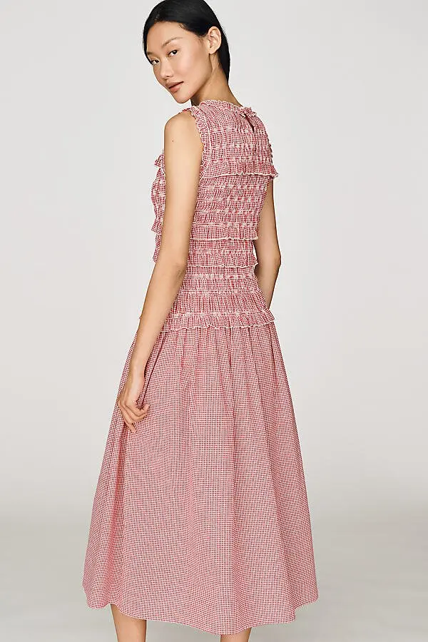 ROWING BLAZERS Smocked Cotton Dress