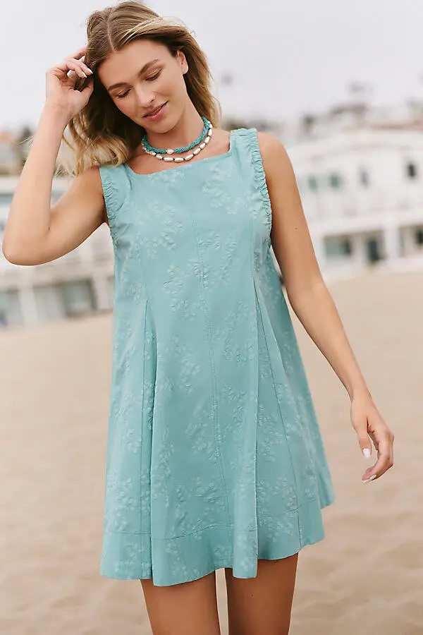 CELANDINE Sunna Open-back Mini Dress - Mint