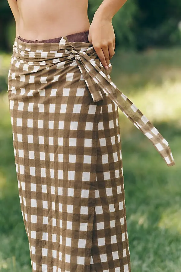 SUNSHINE TIENDA Cotton Ggham Sarong