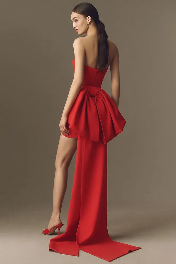 SAU LEE Thea Crepe Mi Dress