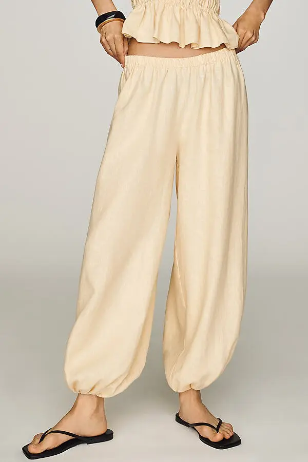 Faithfull The Brand Kortez Len Balloon Pants