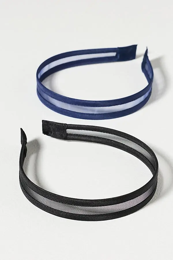 Anthropologie Sheer Headbands, Set Of 2 - Tan