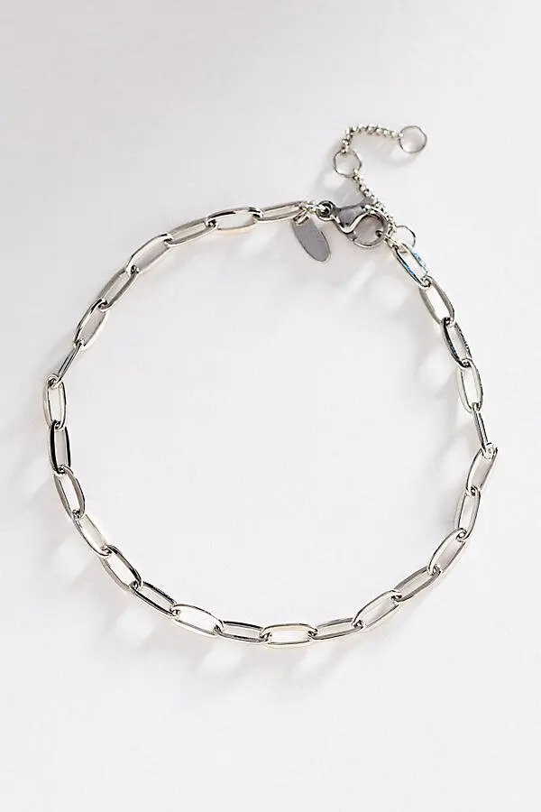 Anthropologie Water-resistant Paperclip Bracelet - Silver